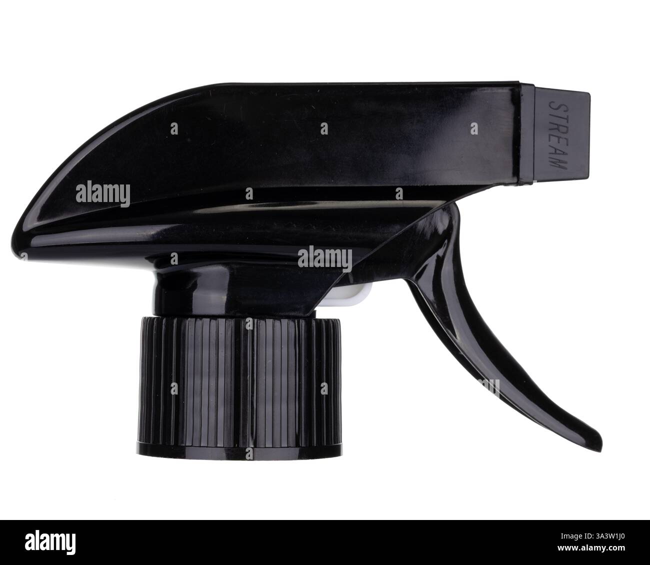 Black Plastic Spray Nozzle with Stream Setting Stock Photo - Alamy