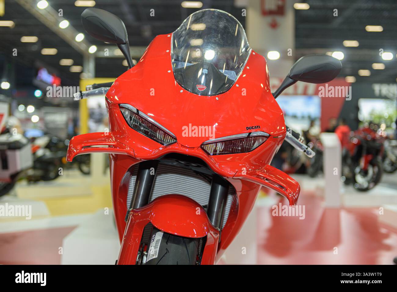 ISTANBUL, TURKEY - MARCH 15, 2025: Ducati Panigale V4 motorcycle on ...
