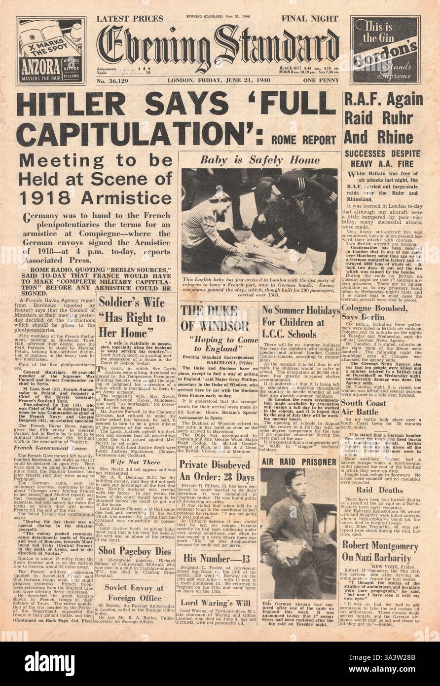 Compiegne hitler hi-res stock photography and images - Alamy