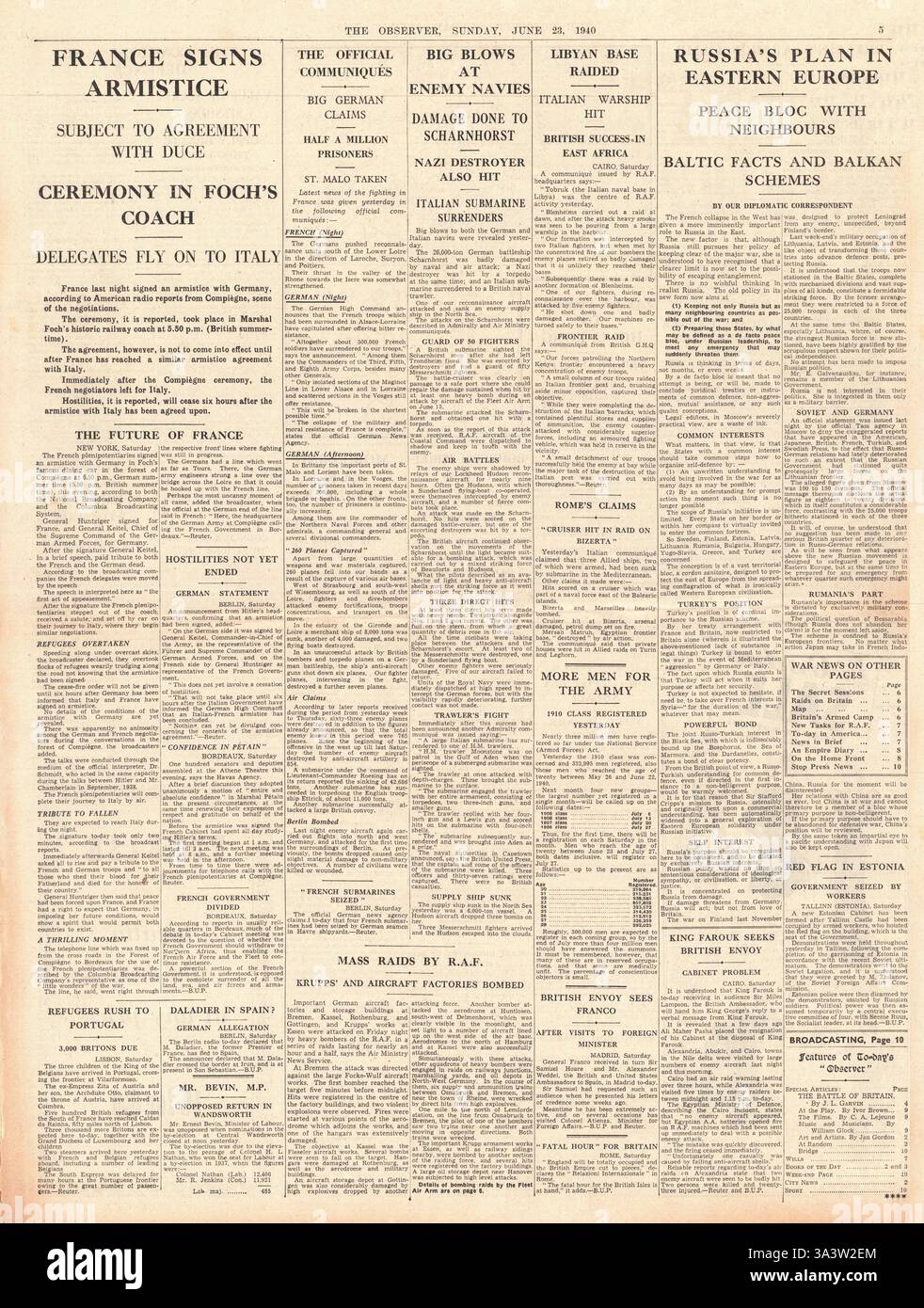 June 1940 newspaper hi-res stock photography and images - Alamy