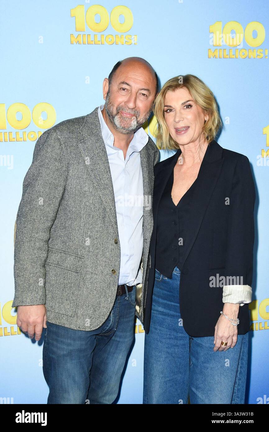 Paris, France. 17th Mar, 2025. Kad Merad and Michele Laroque attending ...