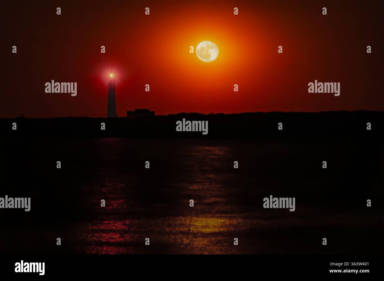 Moonrise night nighttime hi-res stock photography and images - Alamy