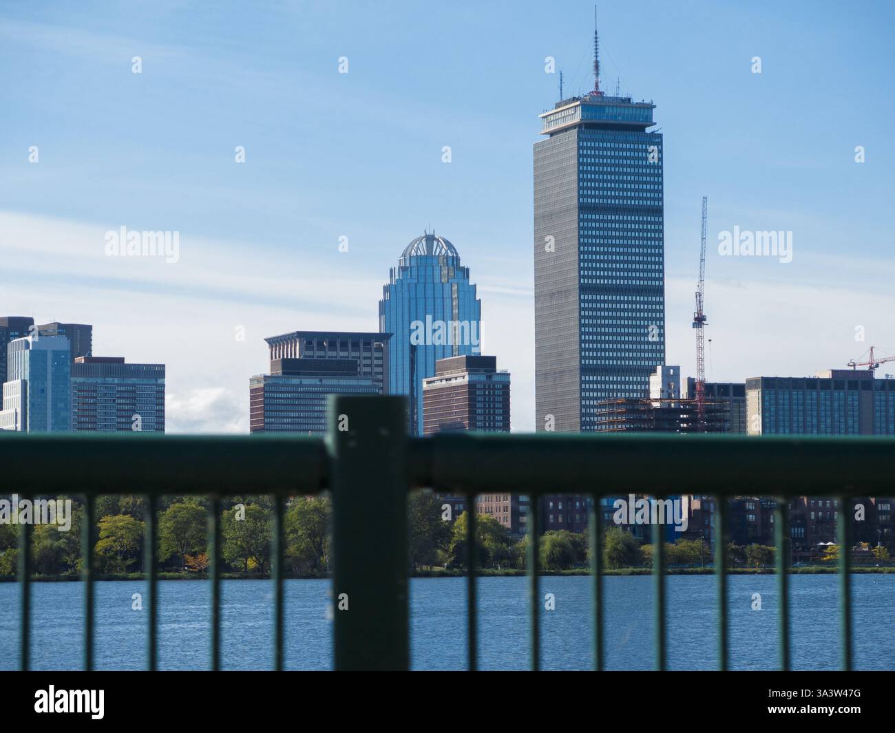 The Prudential tower and the Skyline of the modern skyscraper office ...