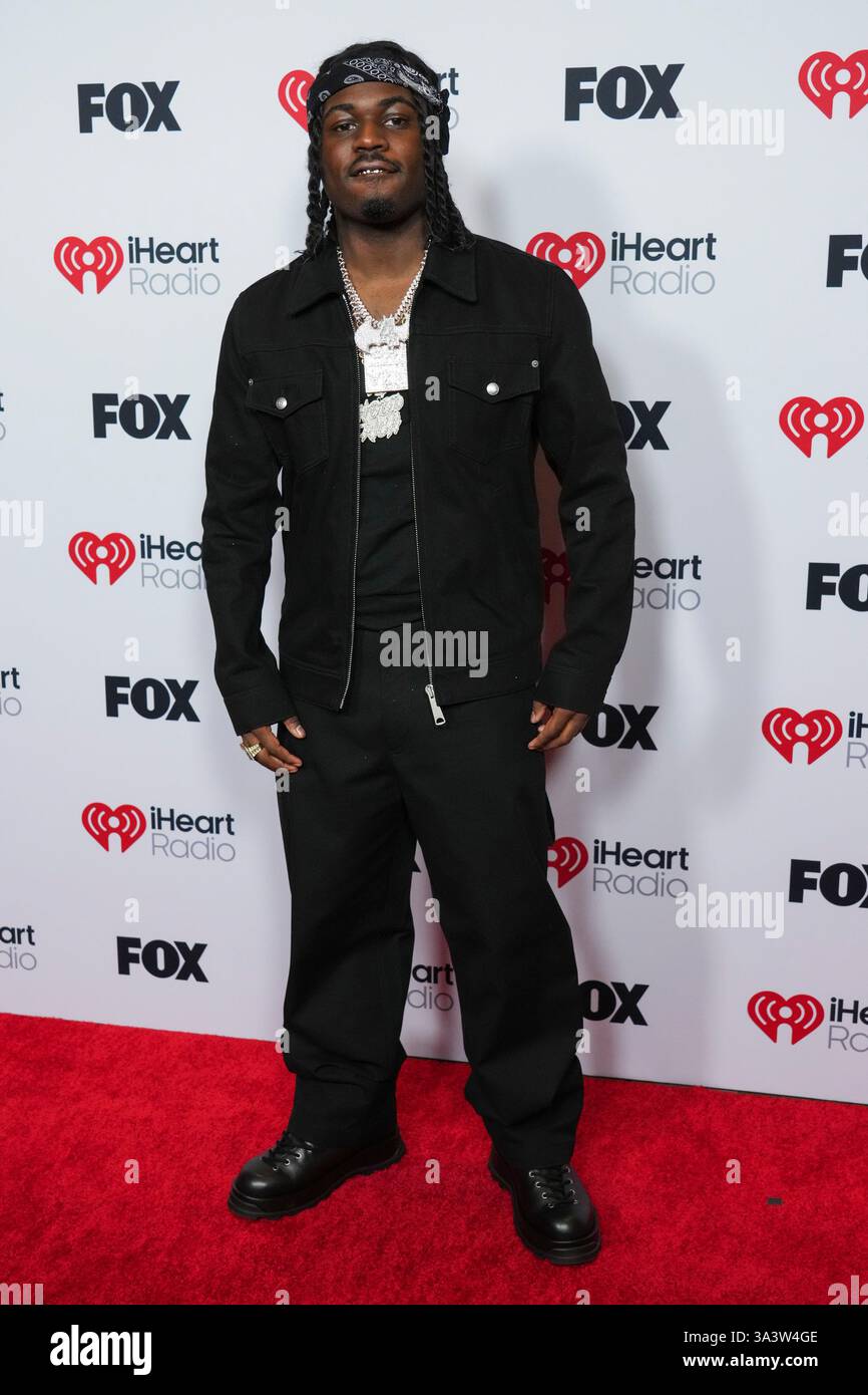 4Batz arrives at the iHeartRadio Music Awards, Monday, March 17, 2025 ...