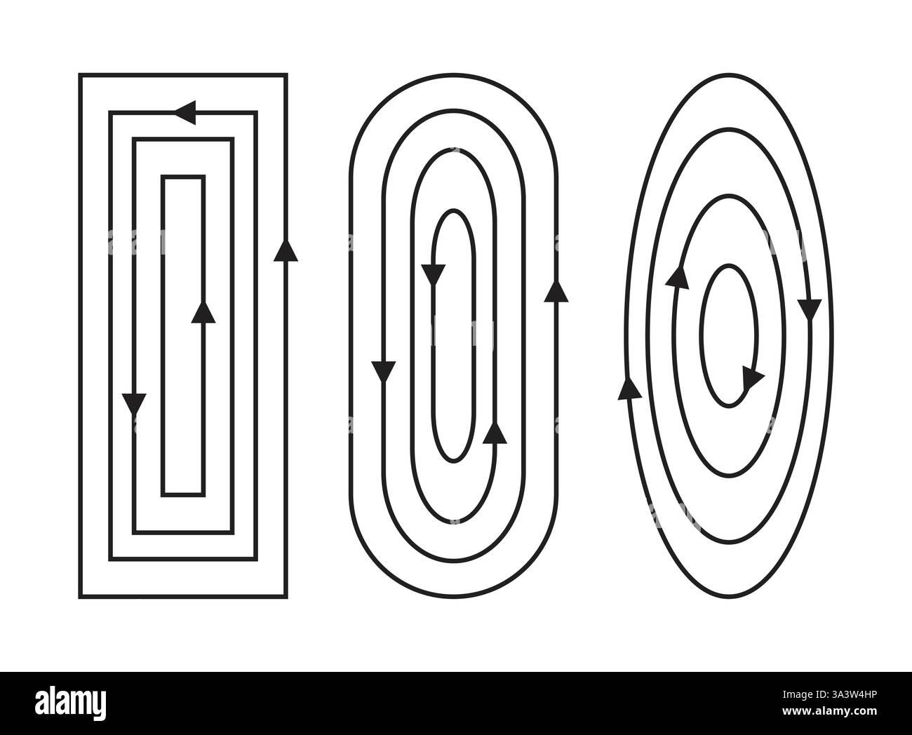 Straight line system Cut Out Stock Images & Pictures - Alamy