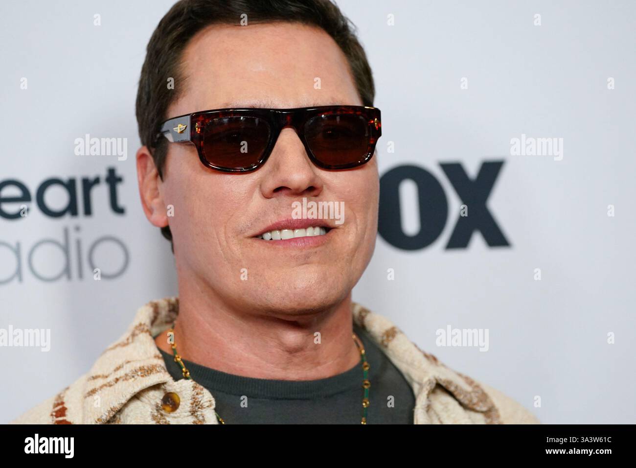 Tiesto arrives at the iHeartRadio Music Awards, Monday, March 17, 2025 ...