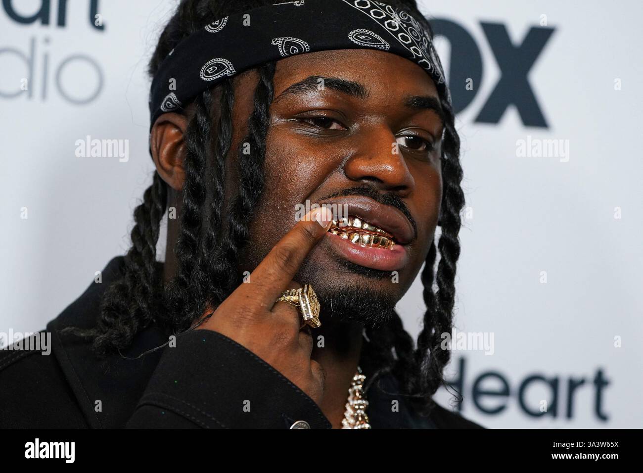 4Batz arrives at the iHeartRadio Music Awards, Monday, March 17, 2025 ...
