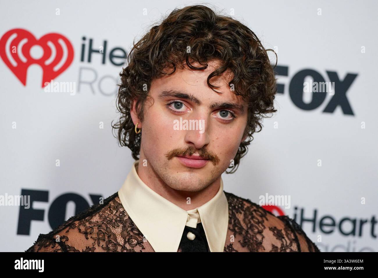 Benson Boone arrives at the iHeartRadio Music Awards, Monday, March 17 ...