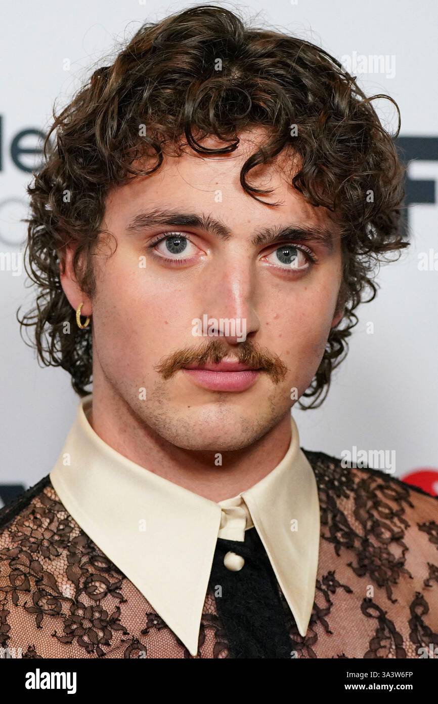Benson Boone arrives at the iHeartRadio Music Awards, Monday, March 17 ...