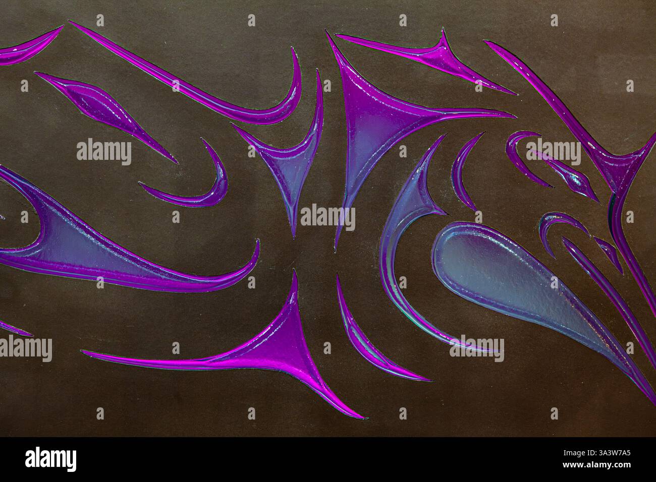 Decorative glass panel Stock Photo - Alamy