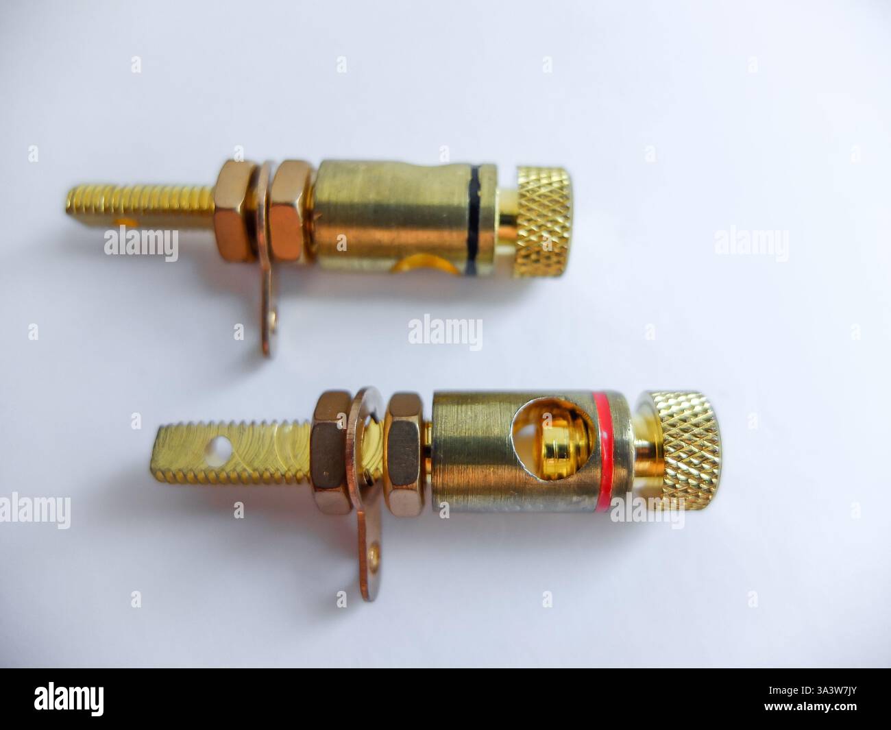 Adapter wire cable electronics audio speaker male banana plug connector ...