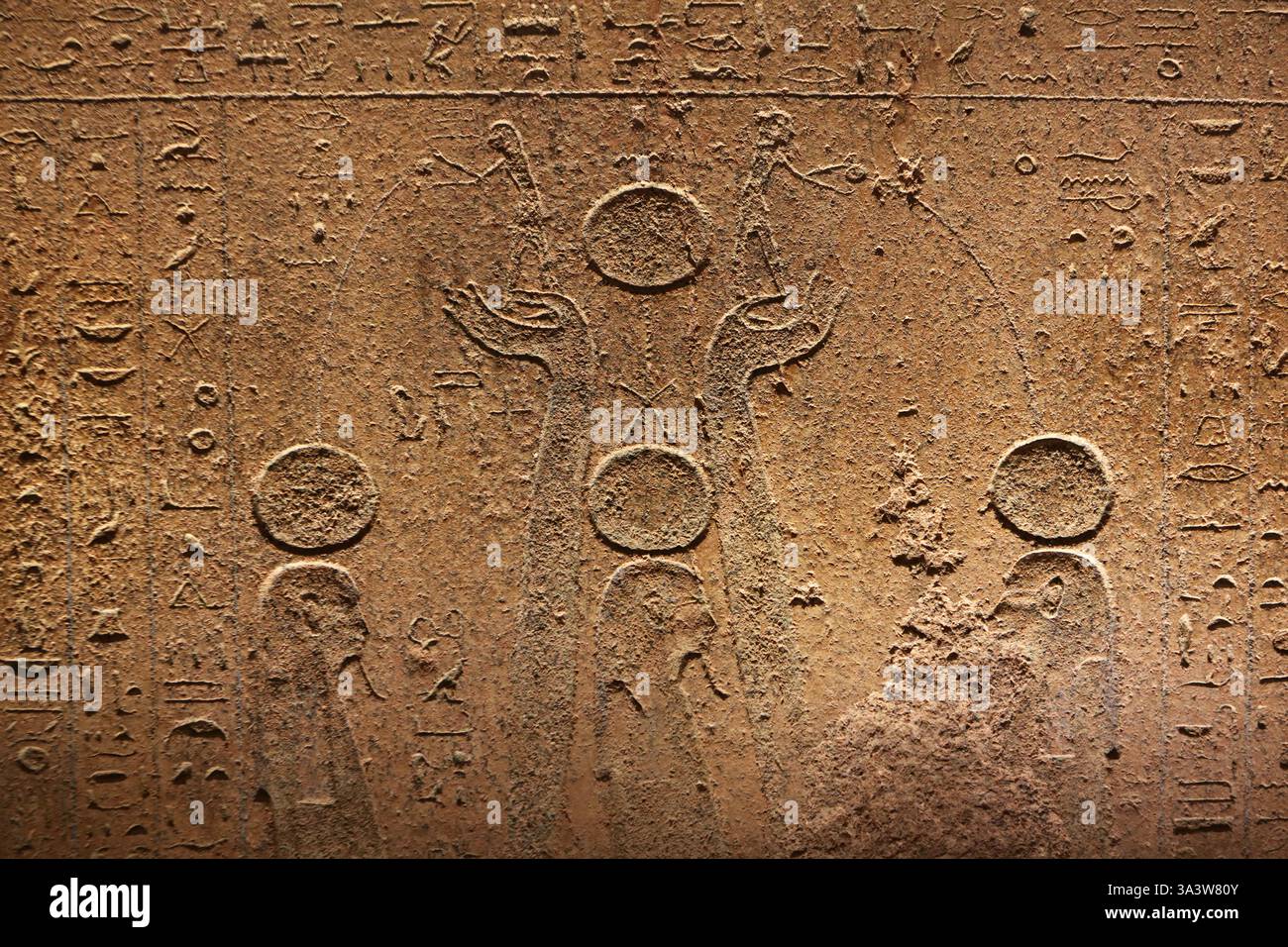 Reliefs from burial chamber, above the sarcophagus in KV 2 the tomb of ...