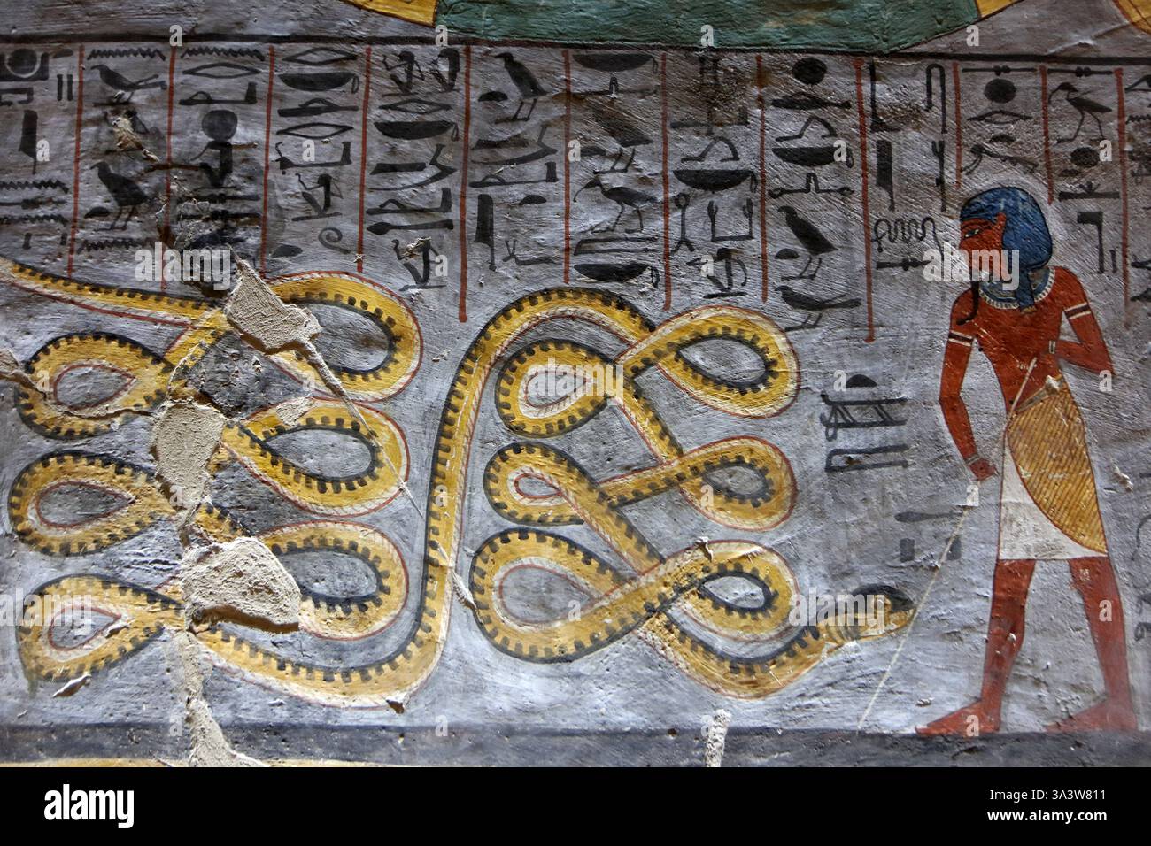 Reliefs of KV 2 the tomb of Ramses IV in Valley of the Kings, Egypt ...