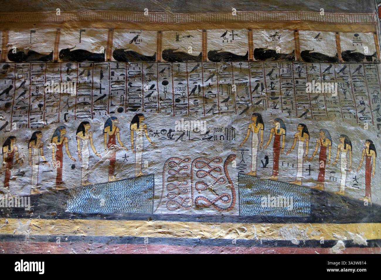 Reliefs of KV 2 the tomb of Ramses IV in Valley of the Kings, Egypt ...