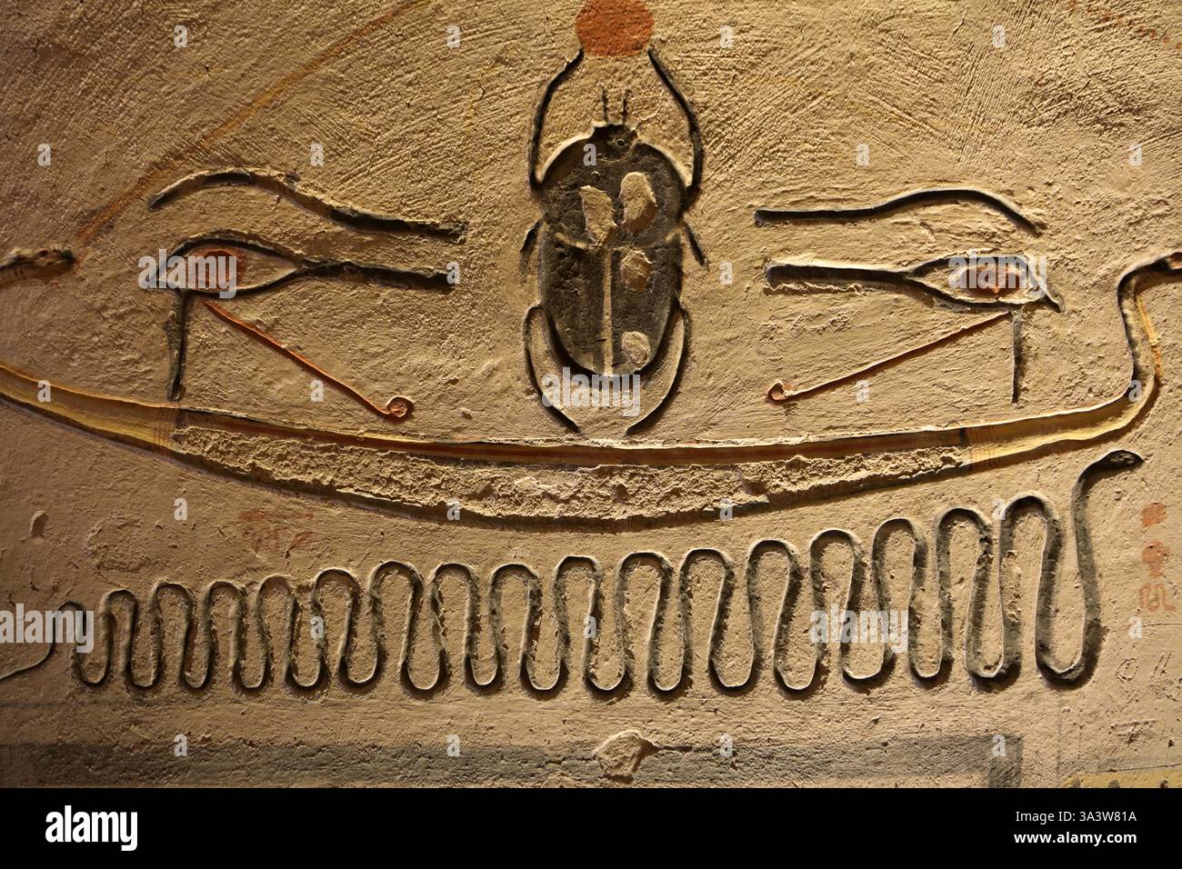 Reliefs of KV 2 the tomb of Ramses IV in Valley of the Kings, Egypt ...