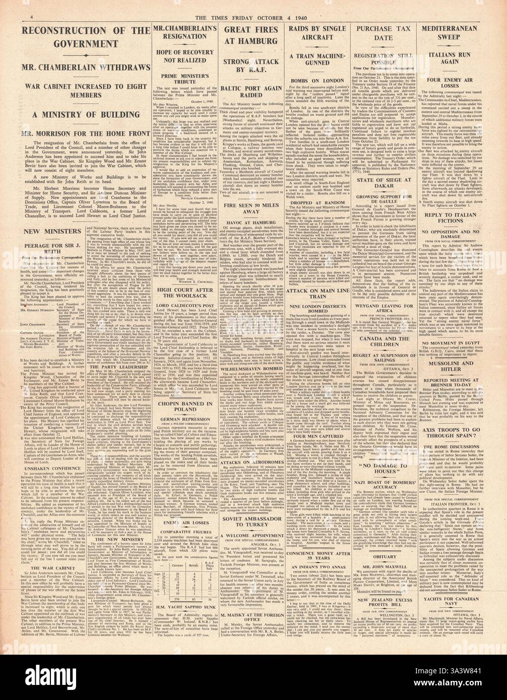 Churchill war cabinet 1940 hi-res stock photography and images - Alamy
