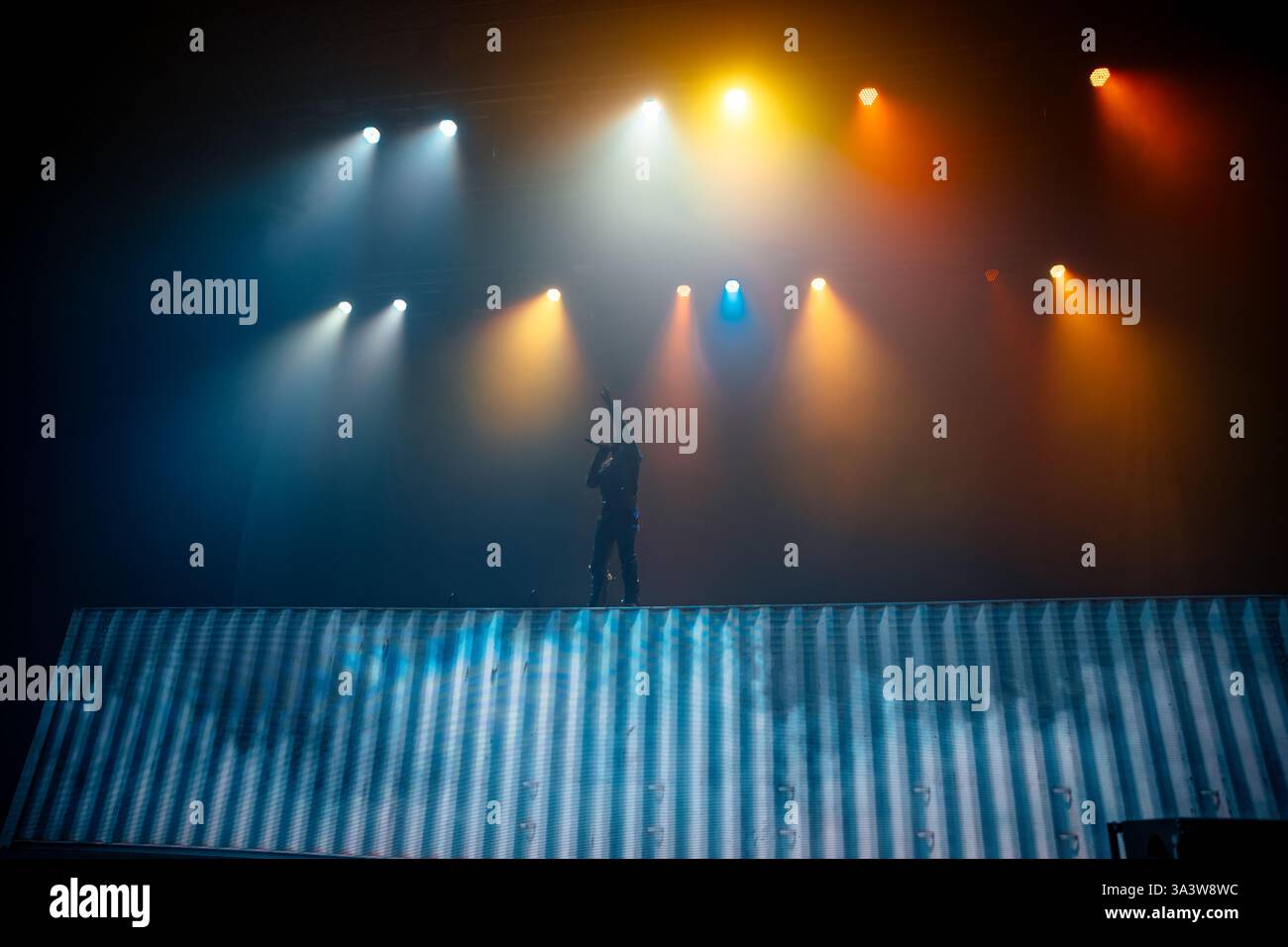 Barcelona, Spain. 16th March 2025. Jhayco (aka Jhay Cortez), reggaeton ...