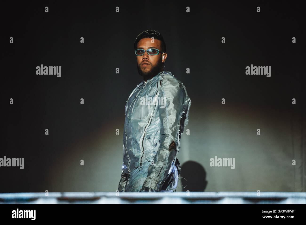 Barcelona, Spain. 16th March 2025. Jhayco (aka Jhay Cortez), reggaeton ...