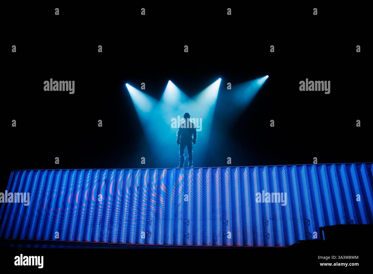 Barcelona, Spain. 16th March 2025. Jhayco (aka Jhay Cortez), reggaeton ...