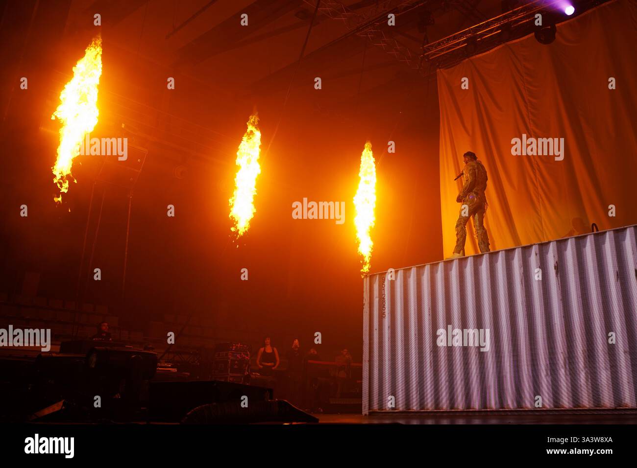 Barcelona, Spain. 16th March 2025. Jhayco (aka Jhay Cortez), reggaeton ...