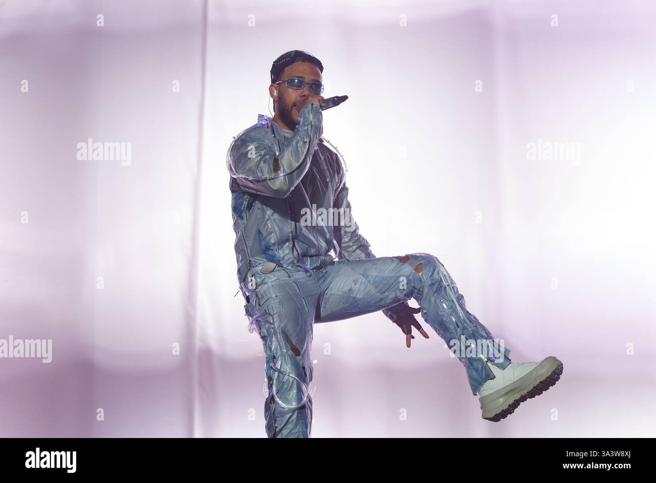 Barcelona, Spain. 16th March 2025. Jhayco (aka Jhay Cortez), reggaeton ...