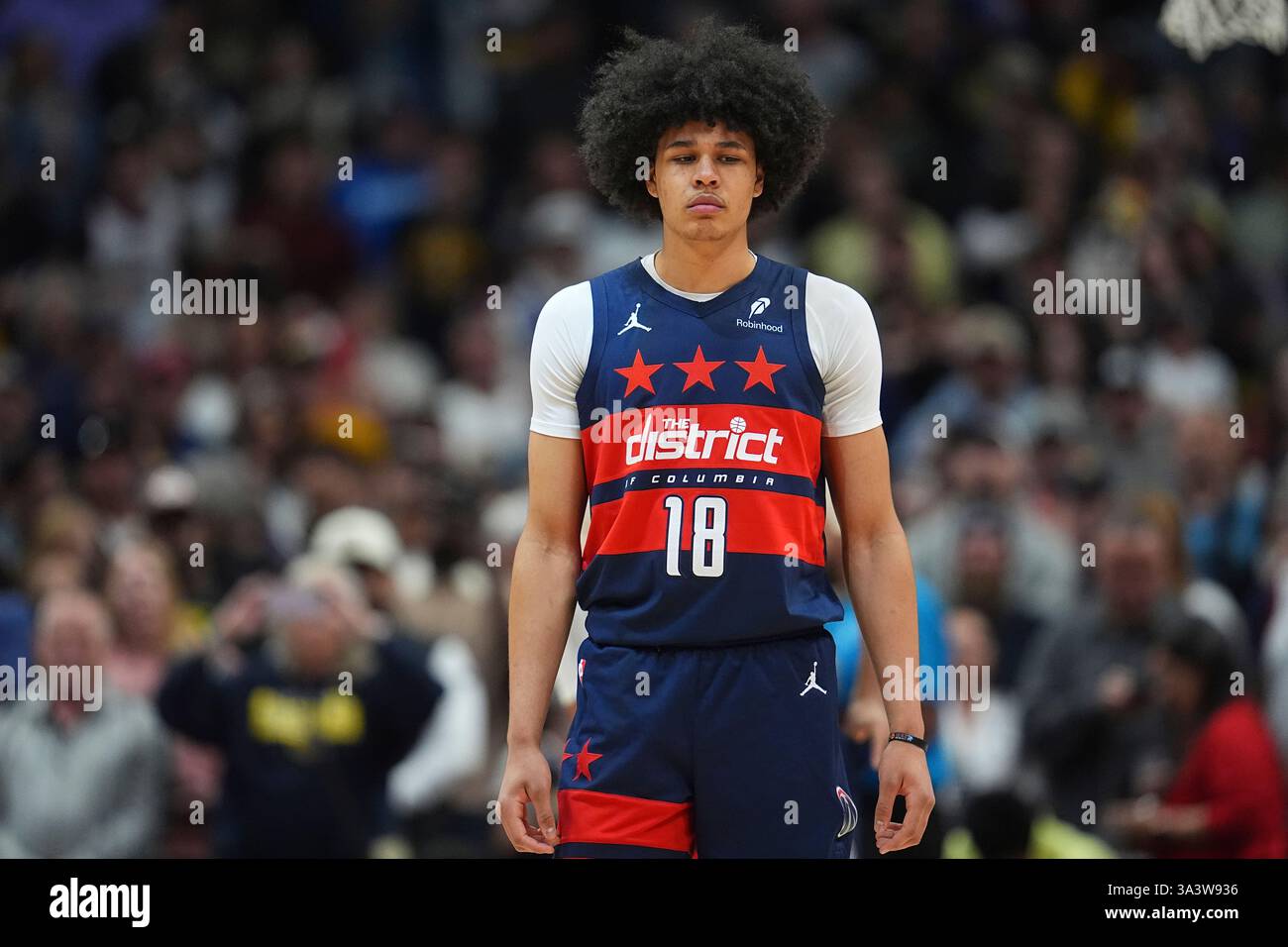 Washington Wizards forward Kyshawn George (18) in the first half of an ...