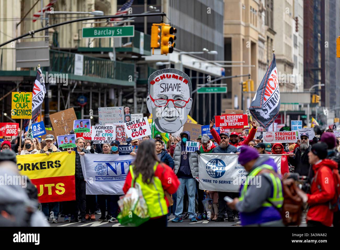 March 14, 2025, New York City, New York, United States: Thousands of ...