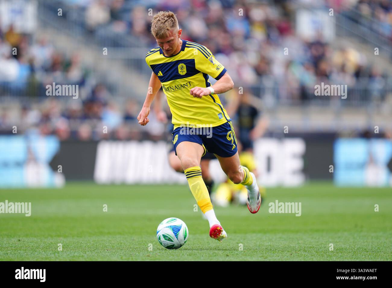 Chester, Pennsylvania, USA. 16th Mar, 2025. Nashville SC Forward Sam ...
