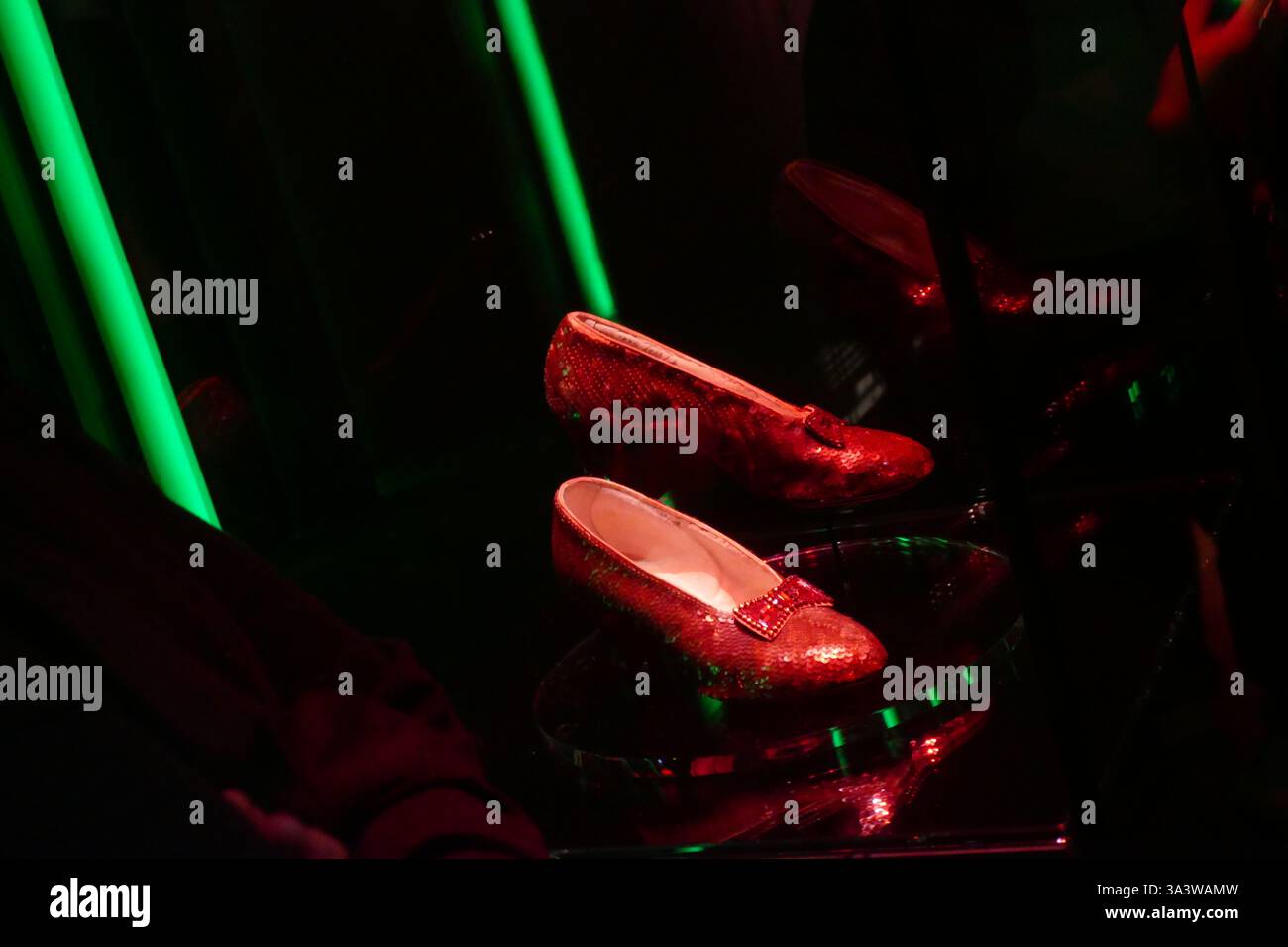 Los Angeles, California, USA 16th March 2025 The Wizard of Oz Dorothy Ruby Red Slippers worn by ...