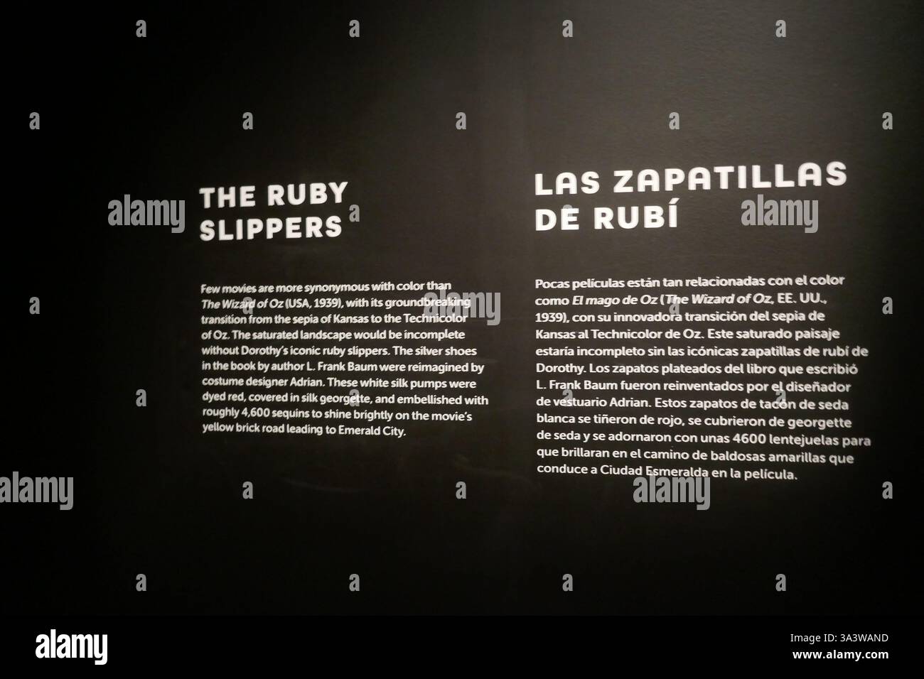 Los Angeles, California, USA 16th March 2025 The Wizard of Oz Dorothy Ruby Red Slippers worn by ...