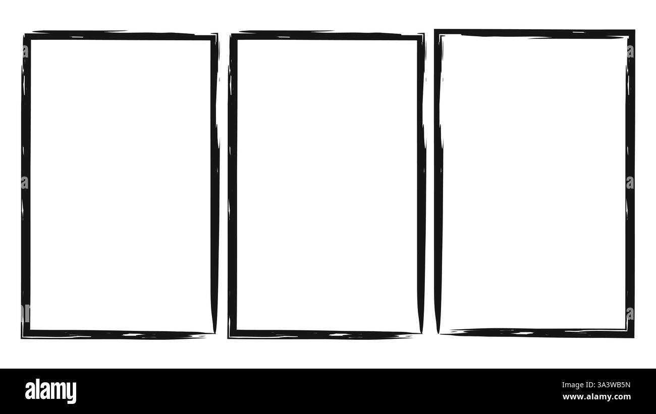 Frame Photo grunge texture Overlay effect set. Design for social media ...