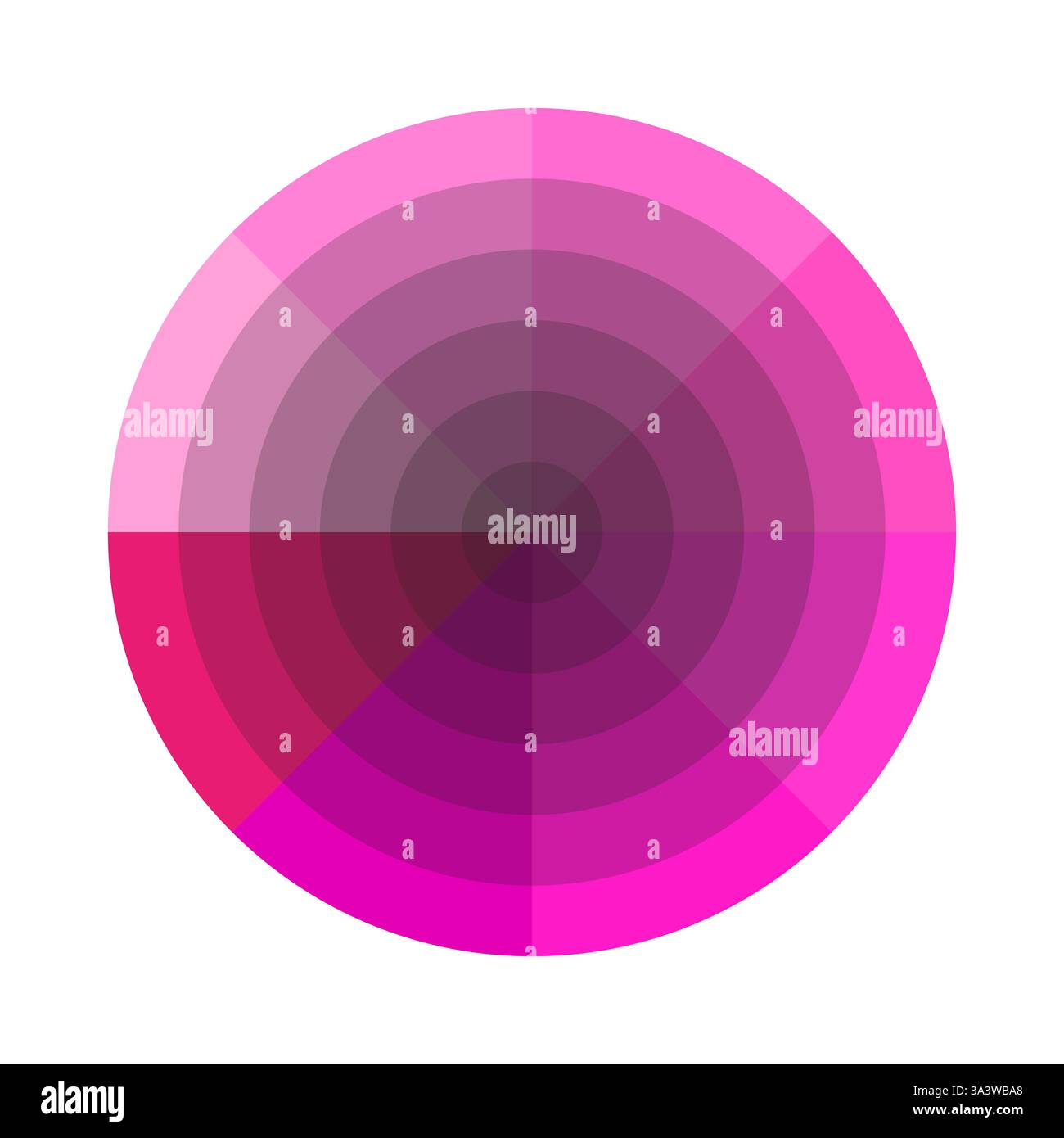 Dark pink gradient. Abstract round shape. Geometric radial design ...