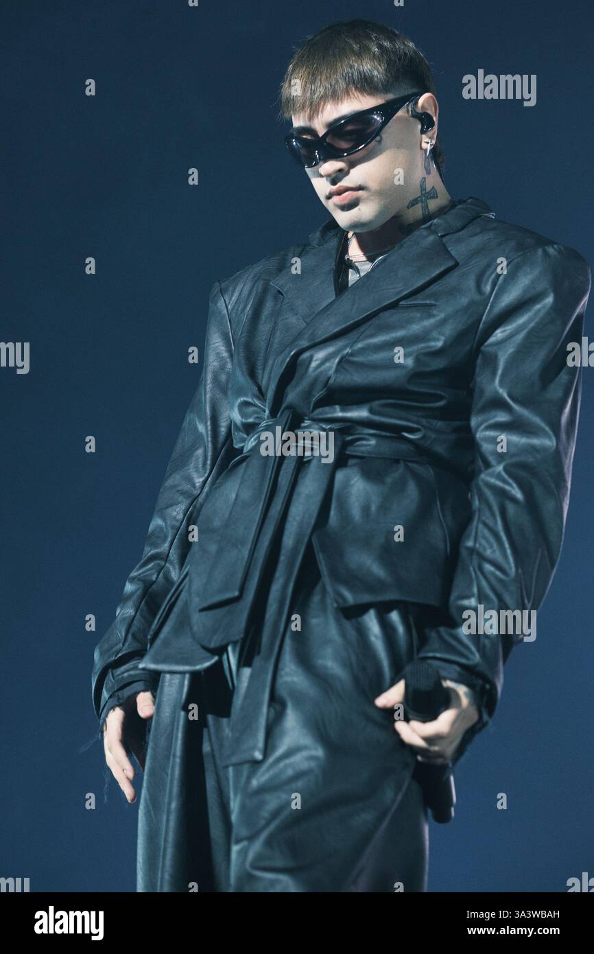 The artist Tiago PZK during his concert at the Movistar Arena, on 14 ...