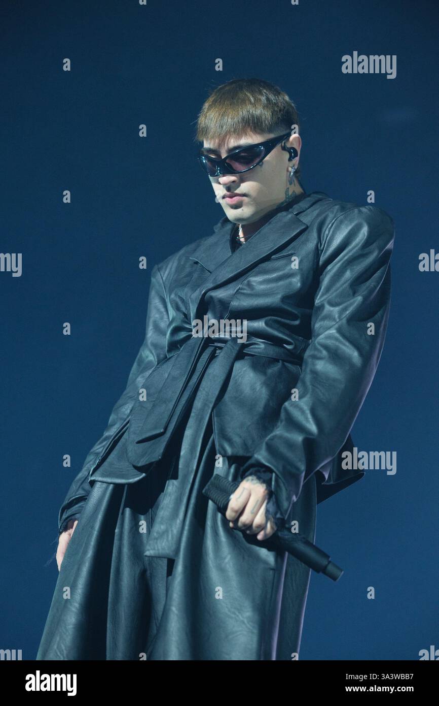 The artist Tiago PZK during his concert at the Movistar Arena, on 14 ...