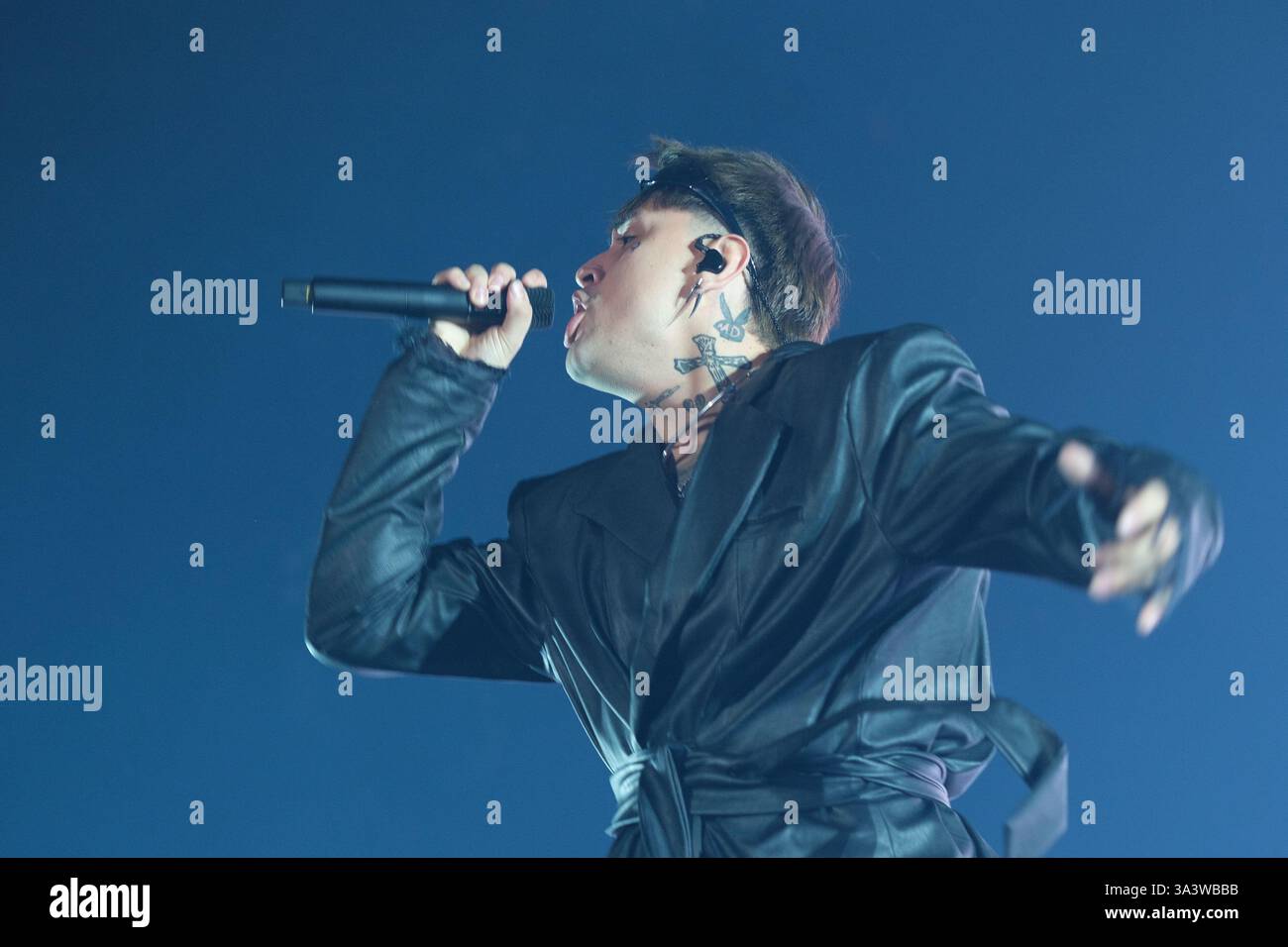 The artist Tiago PZK during his concert at the Movistar Arena, on 14 ...