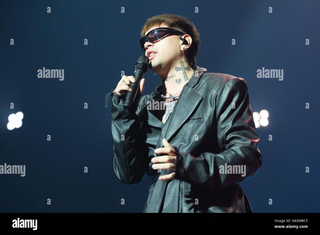 The artist Tiago PZK during his concert at the Movistar Arena, on 14 ...