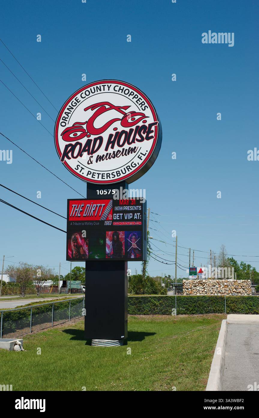 Editorial Use Only March 17, 2025. Clearwater, FL, USA, Orange County Choppers OCC Roadhouse ...