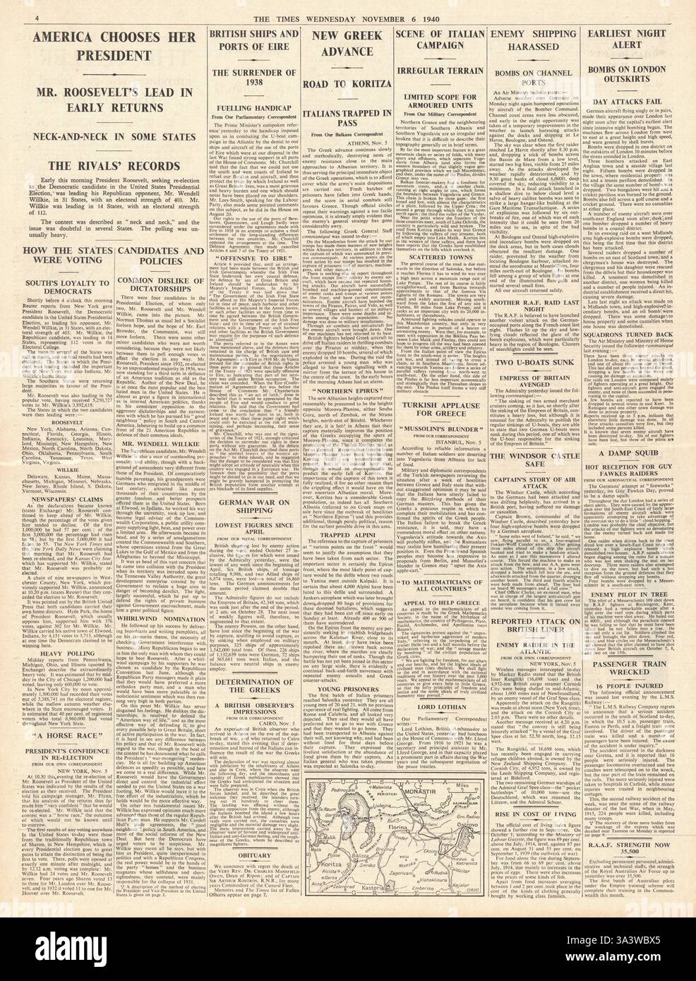 1940 times roosevelt leading in u s election hi-res stock photography ...