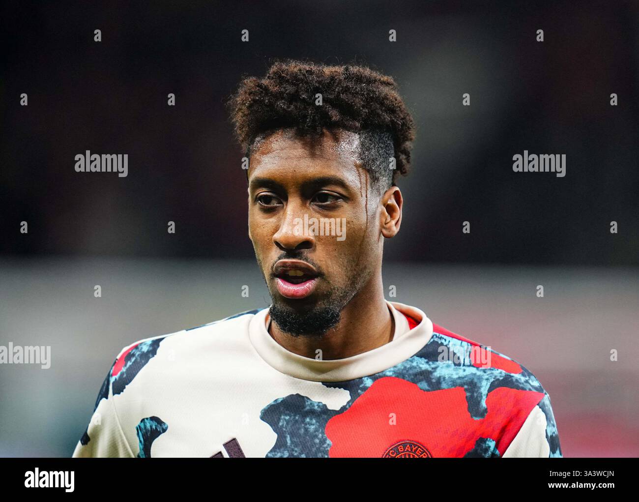 Bay Arena, Leverkusen, Germany. 11th Mar, 2025. Kingsley Coman of ...