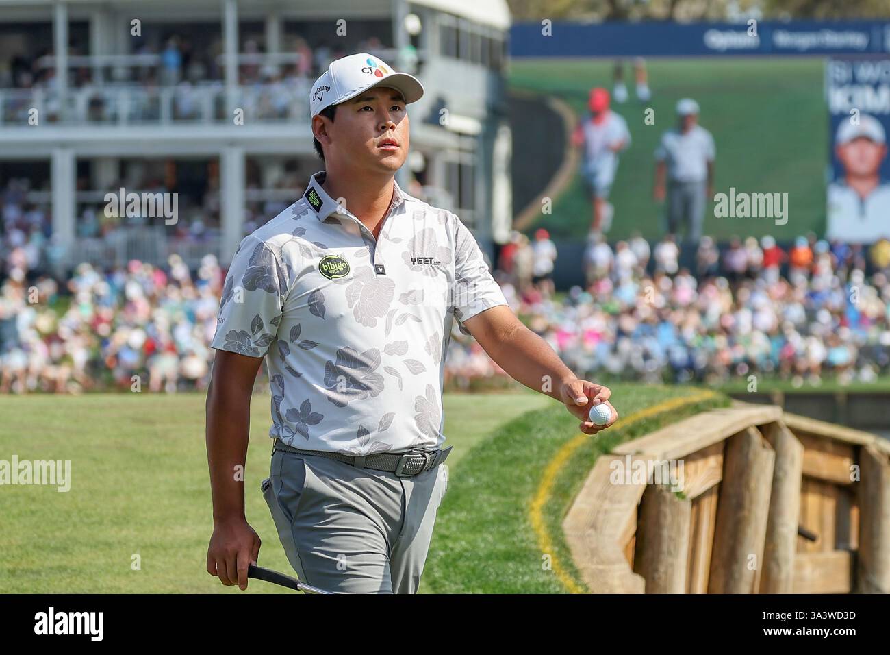 March 15, 2025: Si Woo Kim walks off the 17th hole during the third ...