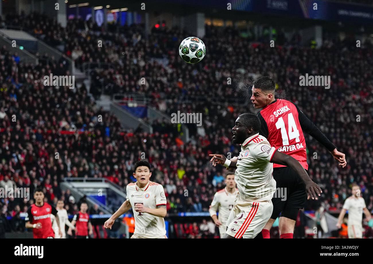 Bay Arena, Leverkusen, Germany. 11th Mar, 2025. Patrik Schick of Bayer ...