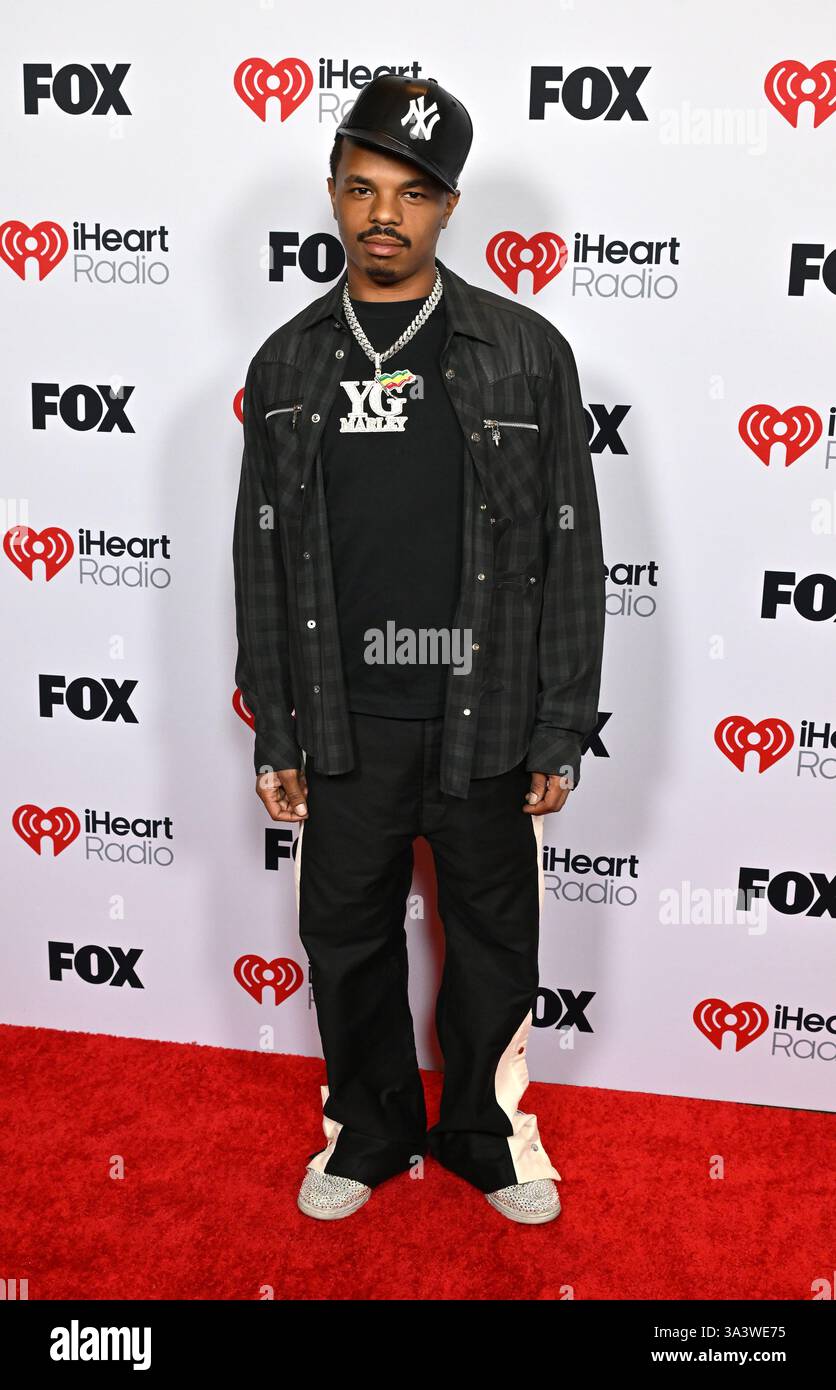 YG Marley arriving to the 2025 iHeartRadio Music Awards held at the ...