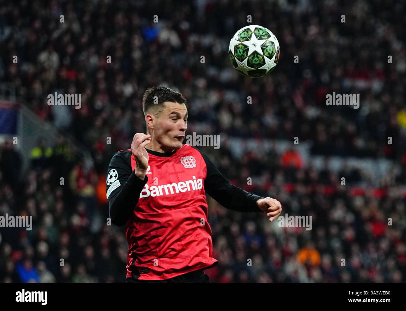Bay Arena, Leverkusen, Germany. 11th Mar, 2025. Patrik Schick of Bayer ...