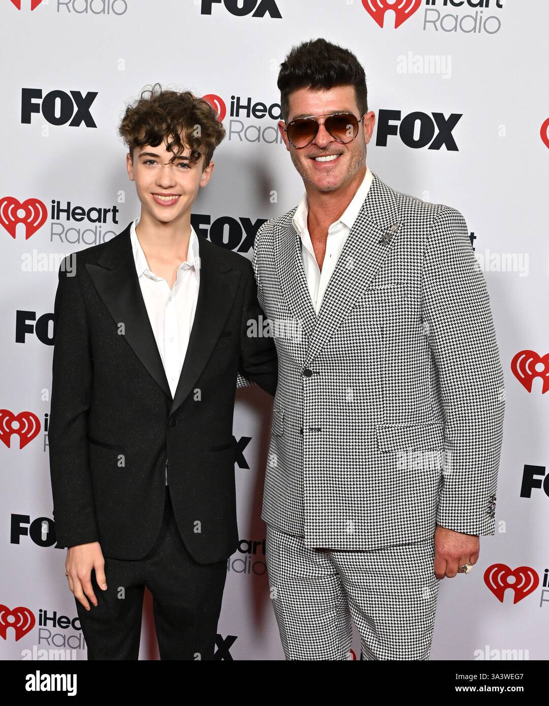 Hollywood, USA. 17th Mar, 2025. Robin Thicke and Julian Thicke arriving ...