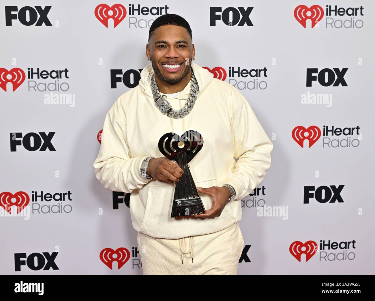Hollywood, USA. 17th Mar, 2025. Nelly arriving to the 2025 iHeartRadio ...