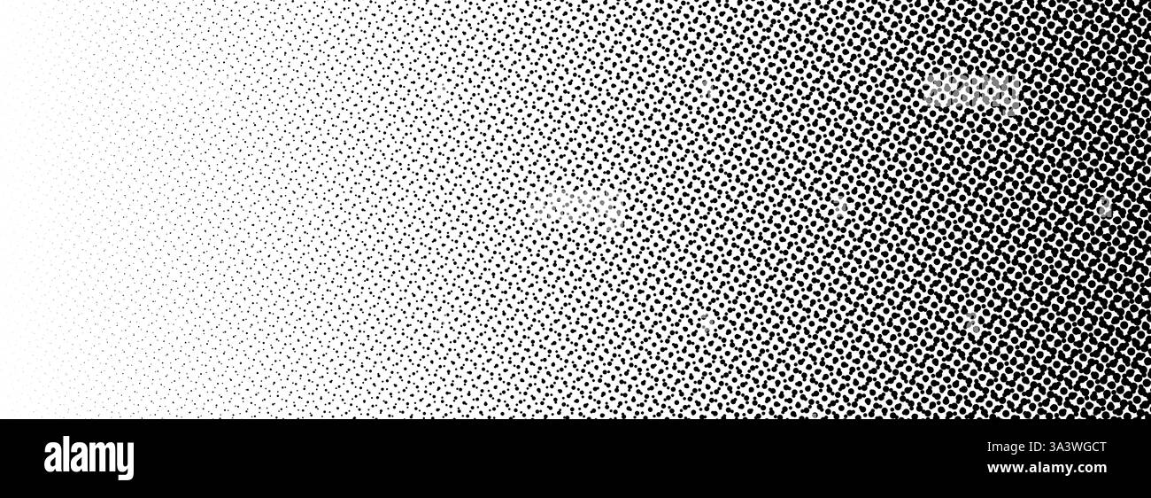 Black halftone gradient background. Fading overlapping dotted half tone ...