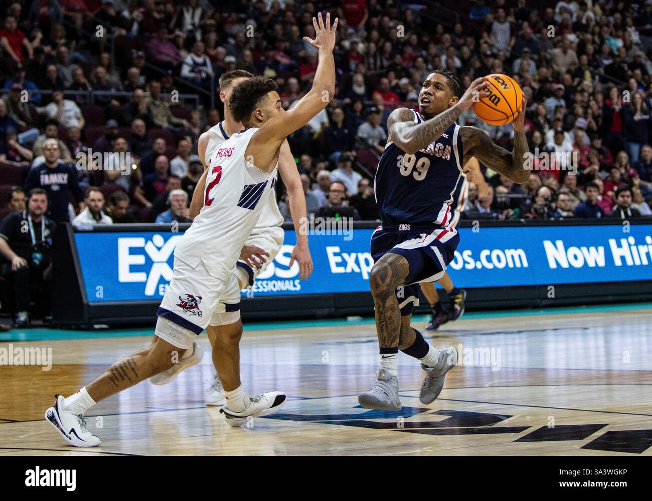March 11 2025 Las Vegas, NV, U.S.A. Gonzaga guard Khalif Battle (99 ...