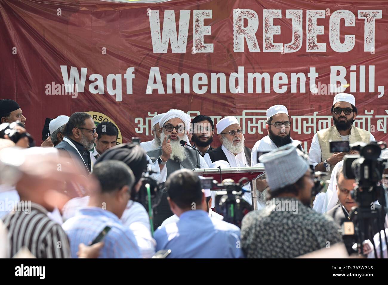 NEW DELHI, INDIA - MARCH 17: Islamic scholar and former Member of Rajya Sabha Mahmood Madani ...