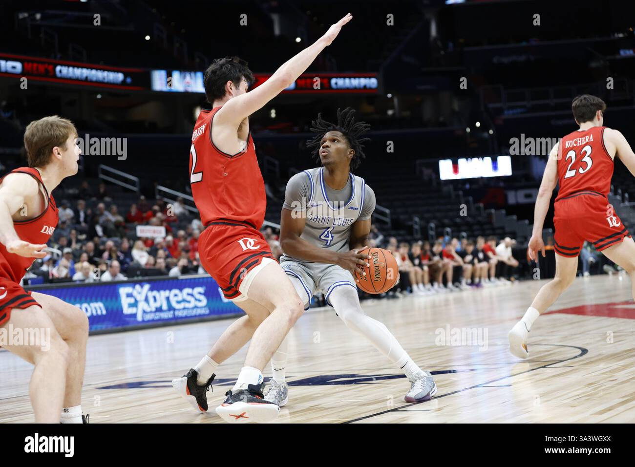 March 13, 2025: Saint Louis Billikens Guard #4 Amari McCottry is ...