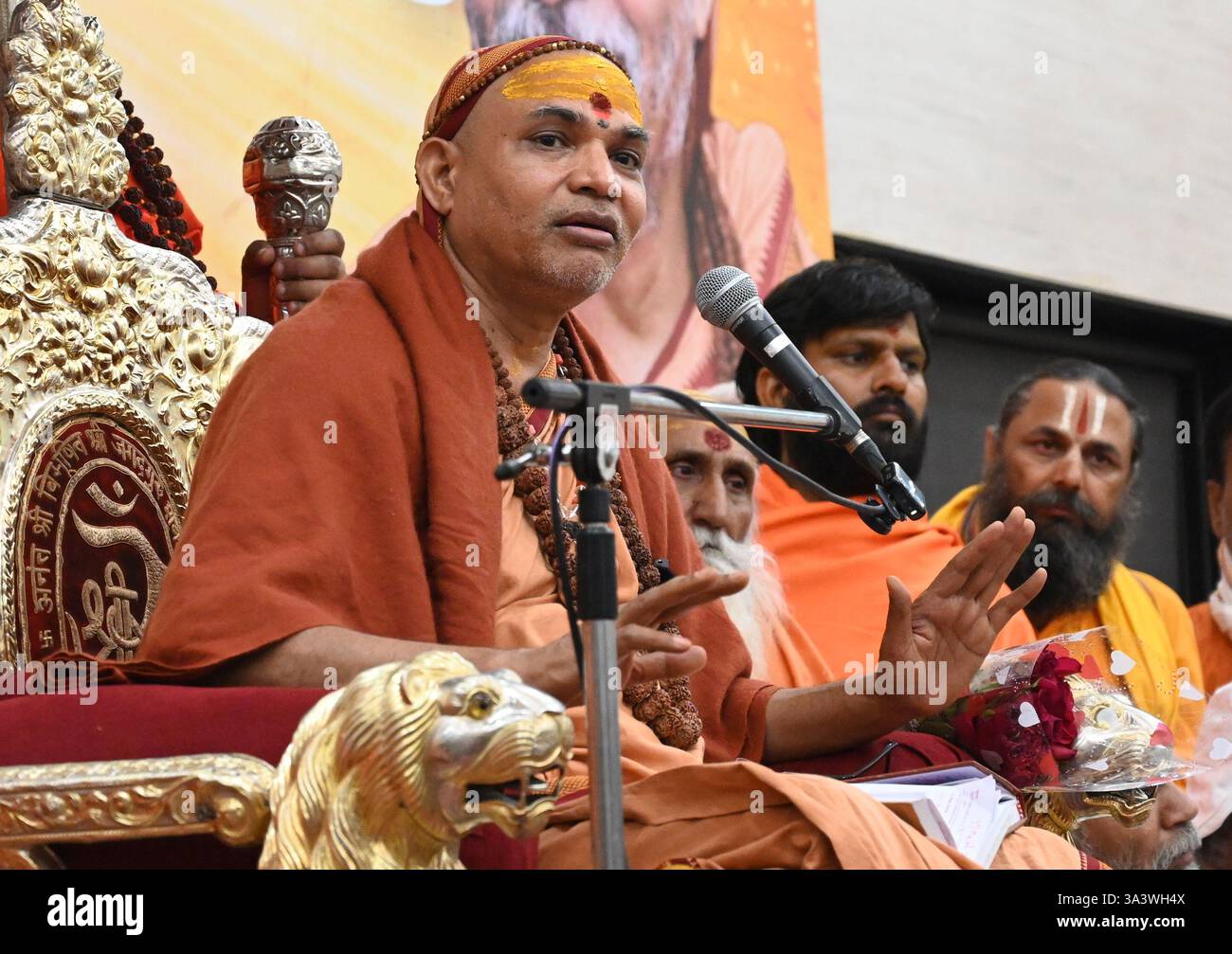 NEW DELHI, INDIA - MARCH 17: Shankaracharya Avimukteshwaranand and ...